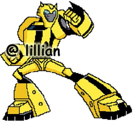 *TRANSFORMERS BUMBLEBEE* Counted Cross Stitch PATTERN