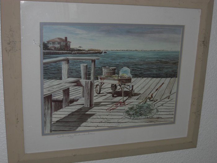 CHRISTY EDWARDS Signed "Pier Deck"