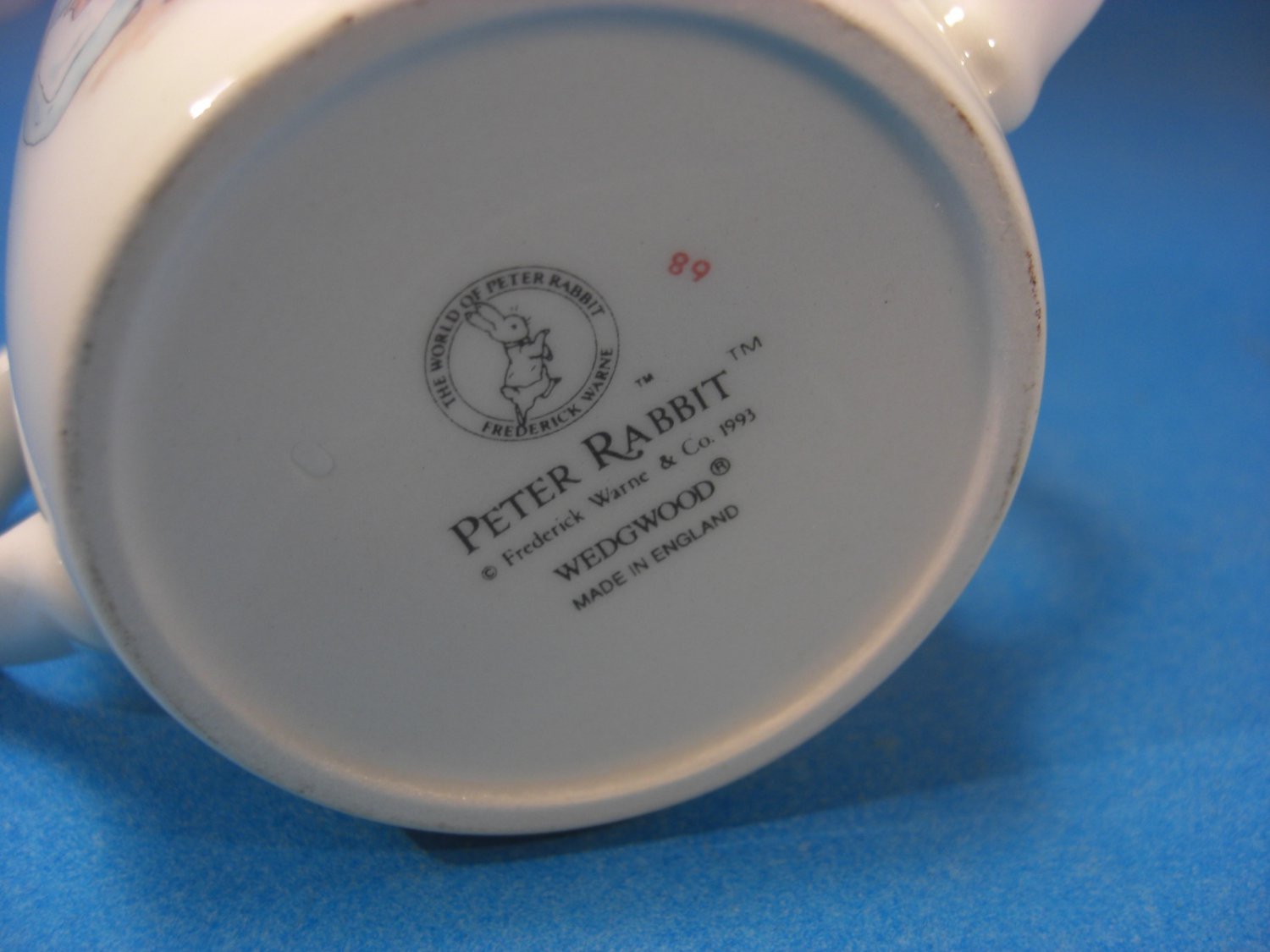 Peter Rabbit Frederick Warne & Co 1993 Wedgewood Mug Beatrix Potter