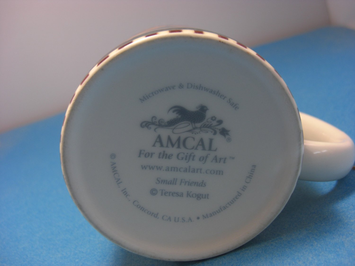 Amcal Small Friends Teddy Bears, Birds, Birdhouses Mug by Teresa Kogut