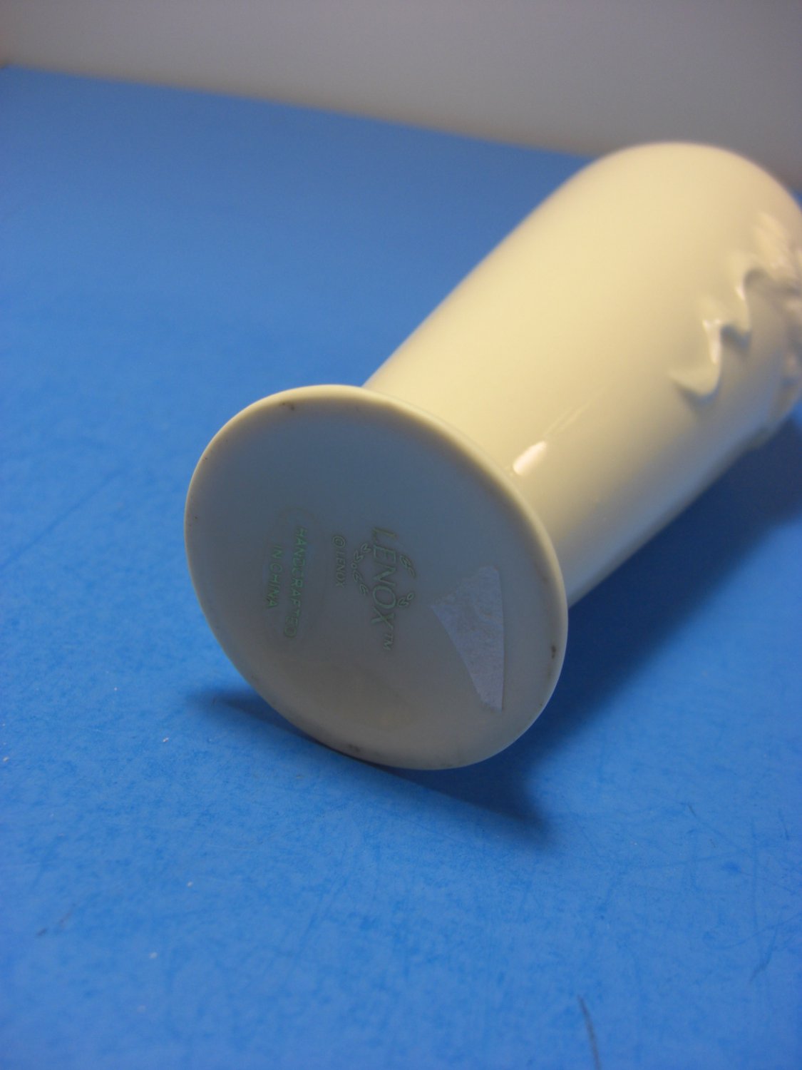 LENOX Bud Vase Embossed Roses Gold Trim