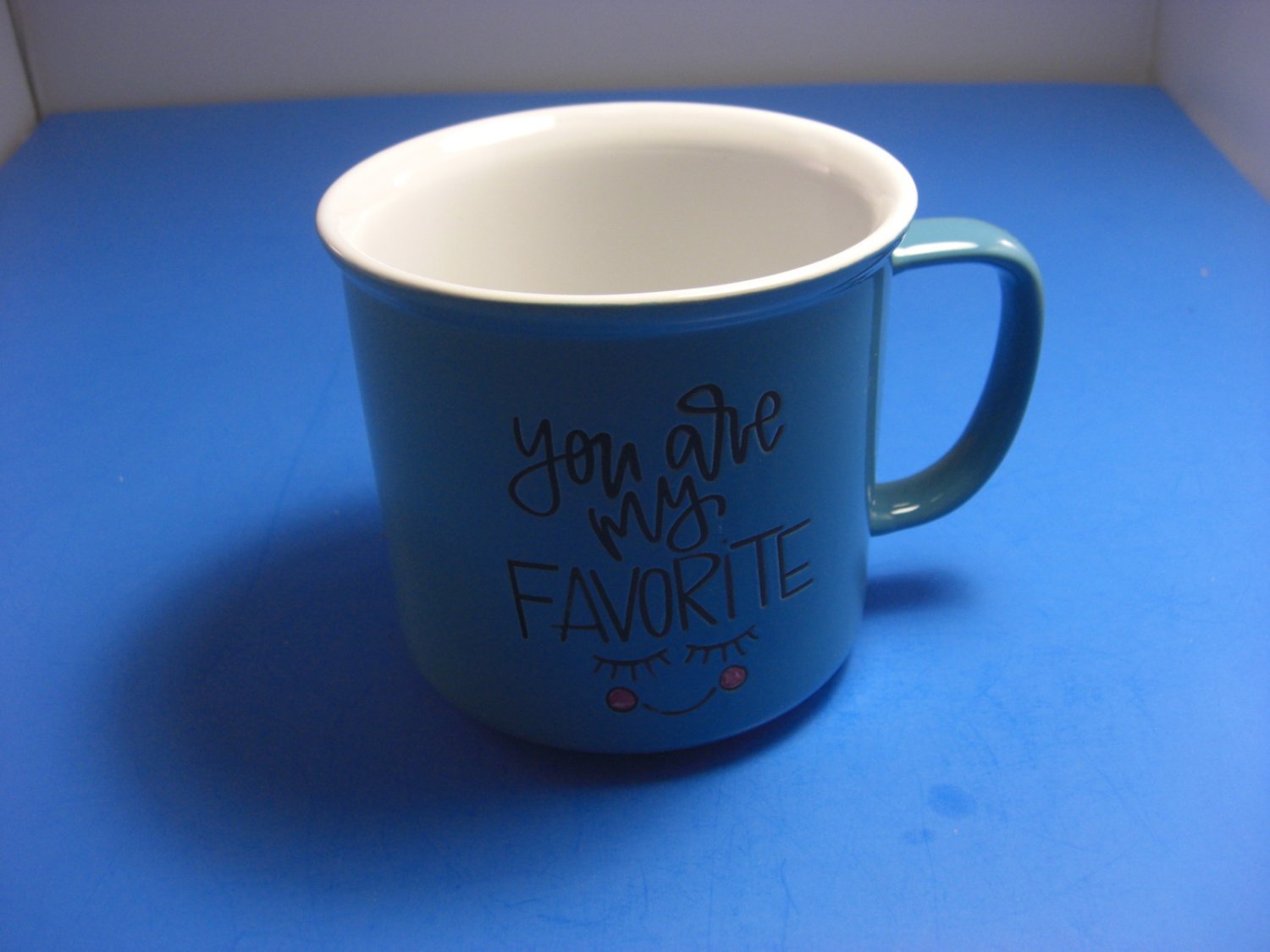 Spectrum Designz Handmade Large Mug 'You Are My Favorite' Retro Green 21 oz