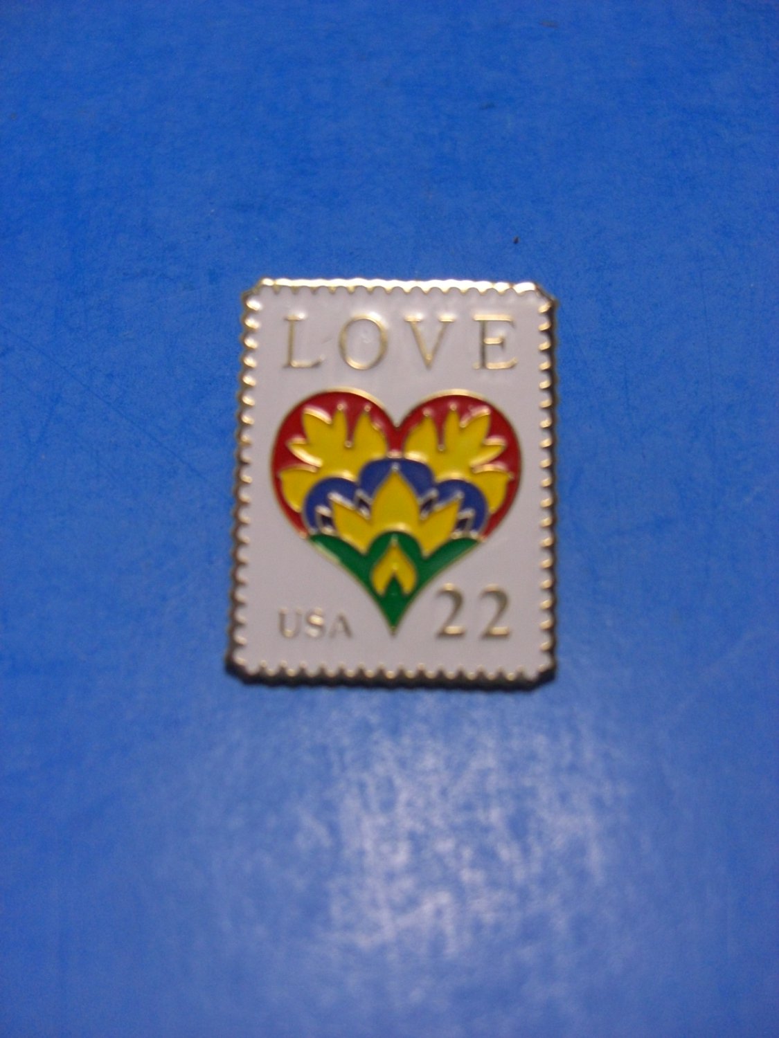 USPS LOVE Postage Stamp Metal Pin