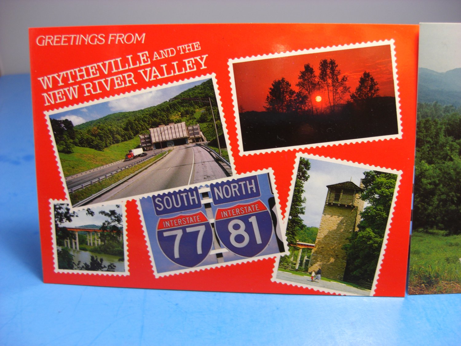 Modern Greetings Postcards Stamp Design Wytheville New River Valley ...