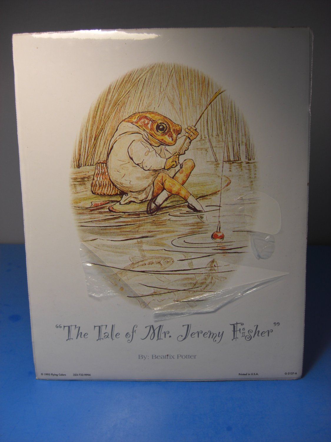 Tale Mr. Jeremy Fisher Frog Fishing by Beatrix Potter Childrens Print