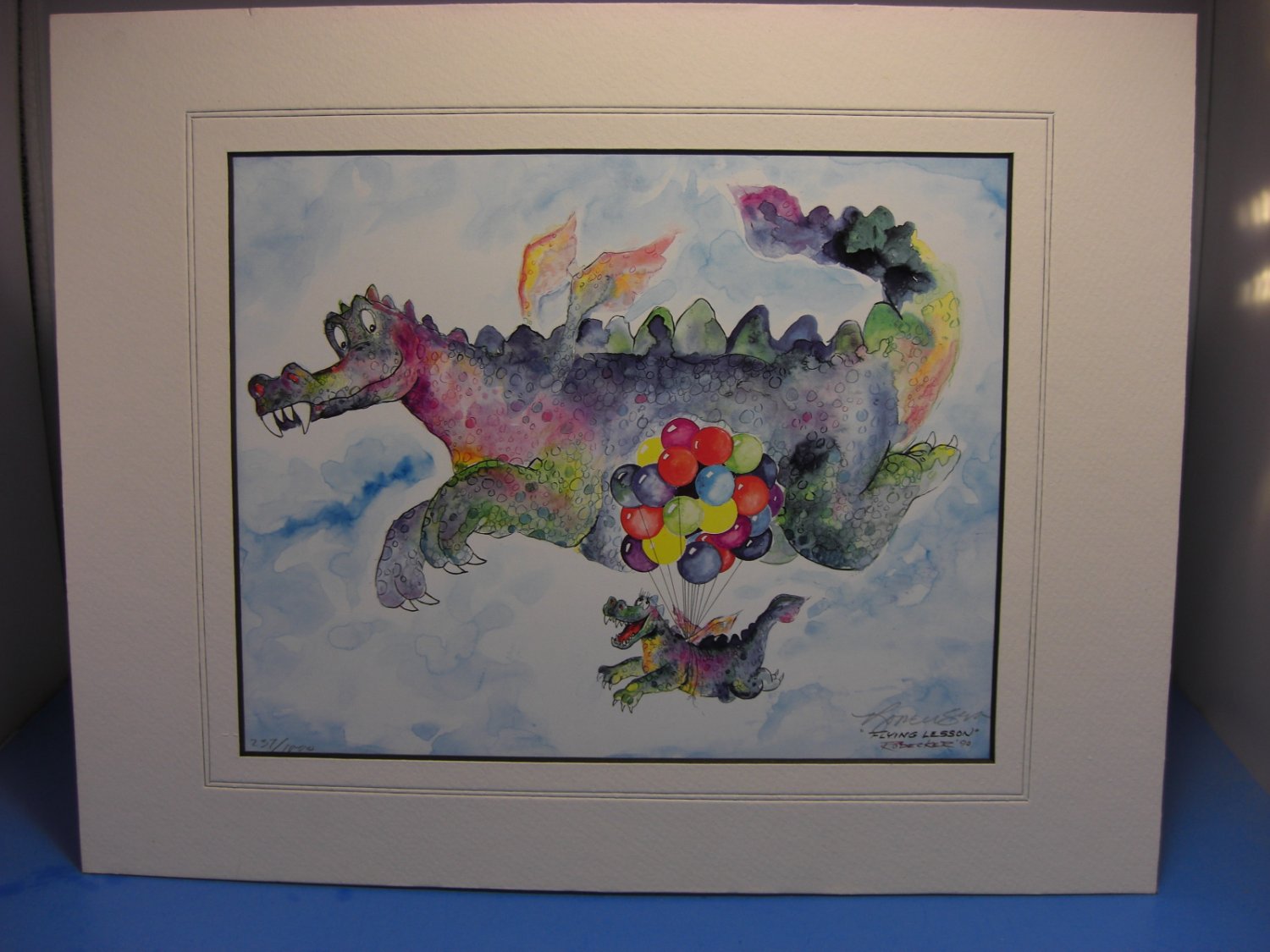 Ron Rodecker FLYING LESSONS Doubled Signed Limited Edition 237 Of 1000