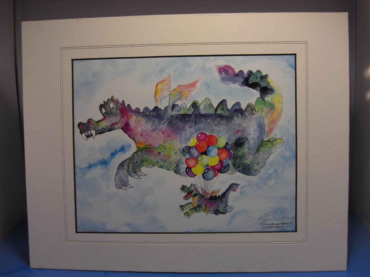 Ron Rodecker FLYING LESSONS Doubled Signed Limited Edition 237 Of 1000