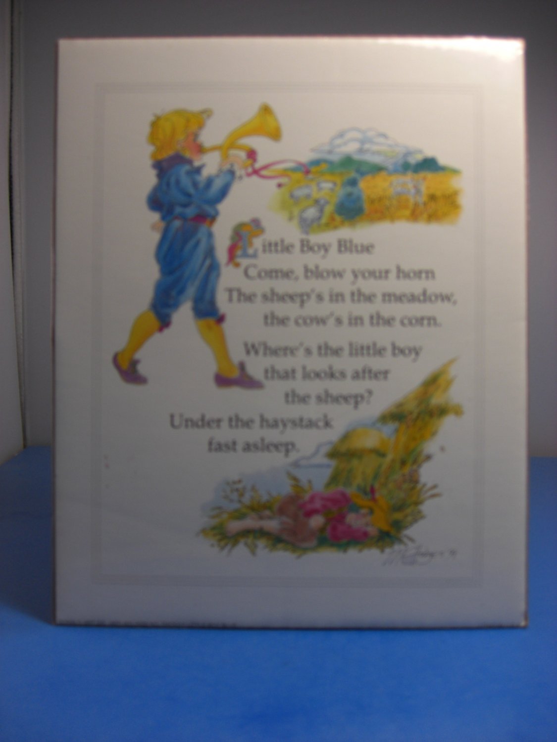 Little Boy Blue Art Work ME Hodges Donald Art Co.