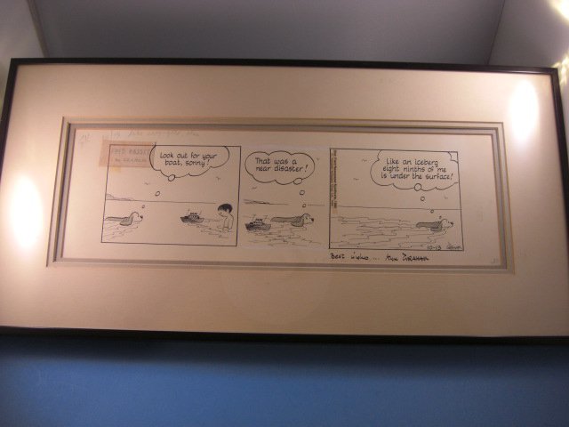 Alex Graham1917-91 ( Fred Basset Cartoonist) Signed Framed Cartoon Strip