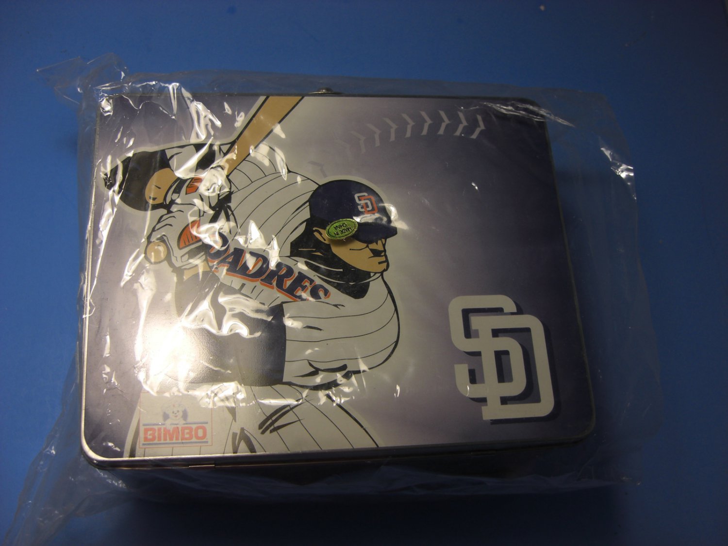 San Diego Padres Bimbo Bread Metal Lunch Box 2001