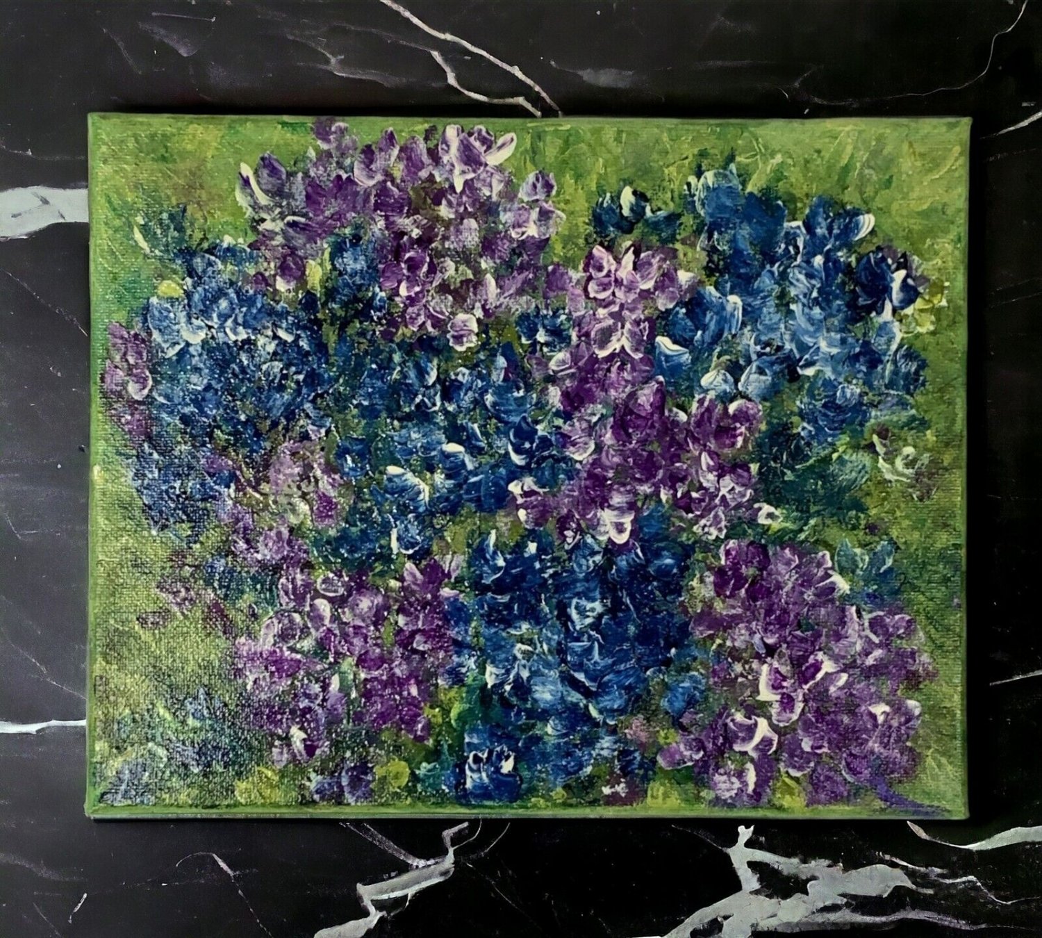 Hydrangeas 1 Contemporary Original Impressionist Style Landscape Painting