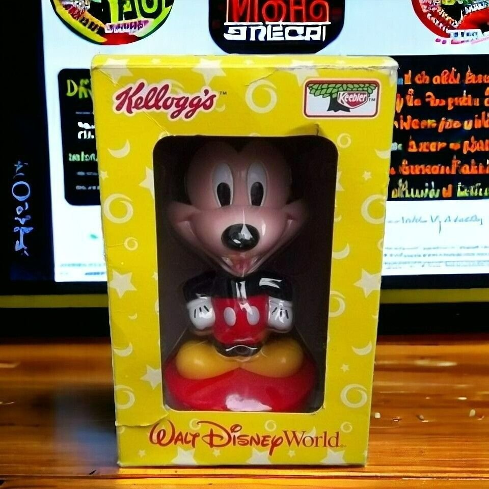 Mickey Mouse Jiggle Bobble Head, Disney World Kellogg Keebler ...