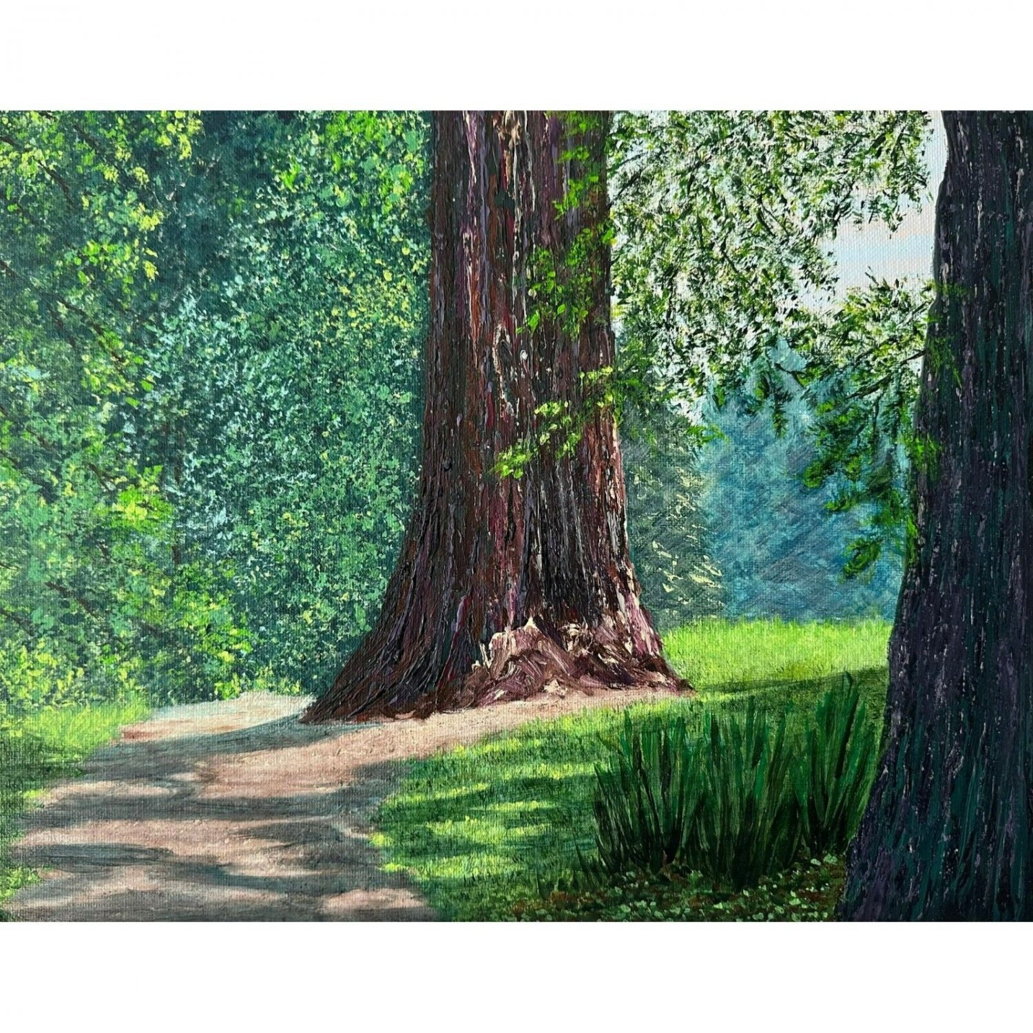 Spring Shadows, 11 x 14 Acrylic on Canvas Panel Nature Landscape ...
