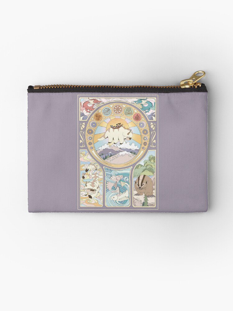 Team Avatar and Original Benders, Art Nouveau Zipper Pouch