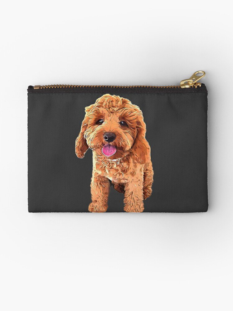 Spoodle Cockapoo Cavapoo Golden Doodle Beauty Zipper Pouch