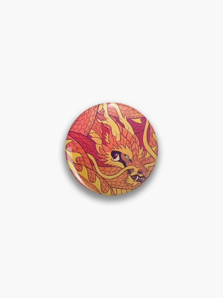 Coiled Dragon Pin