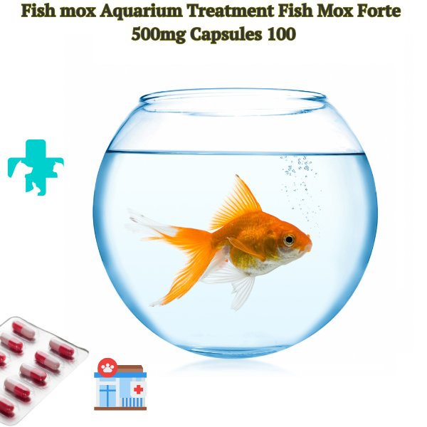 Fish mox Aquarium Treatment Fish Mox Forte 500mg Capsules 50