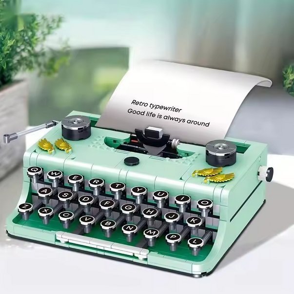 820PCS Typewriter Building Blocks Classic Creative Ideas Machine