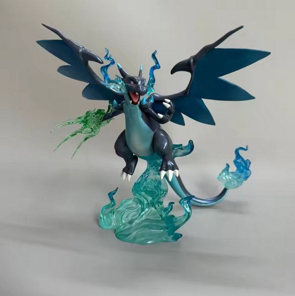 Pokemon Pika Charizard Action Figure Black Charizard Anime Figurine