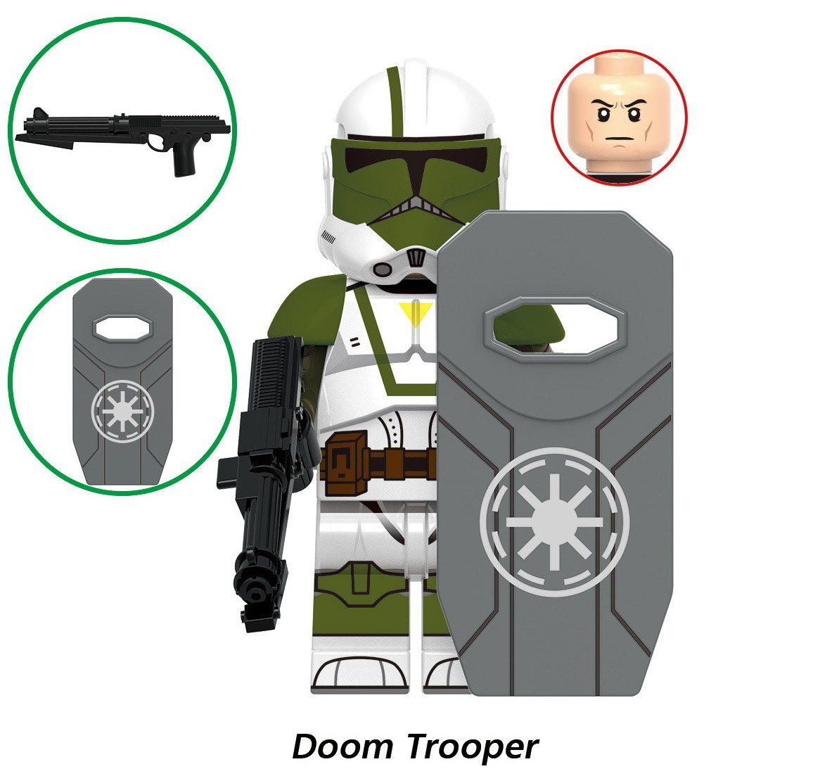 10pcs Clone Commander Doom A Star Wars Minifigure Toys