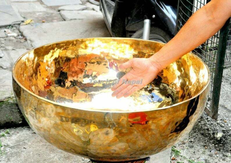 Extra Large Standing Singing Bowl -24 Inch Big Therapy Sound Healing ...