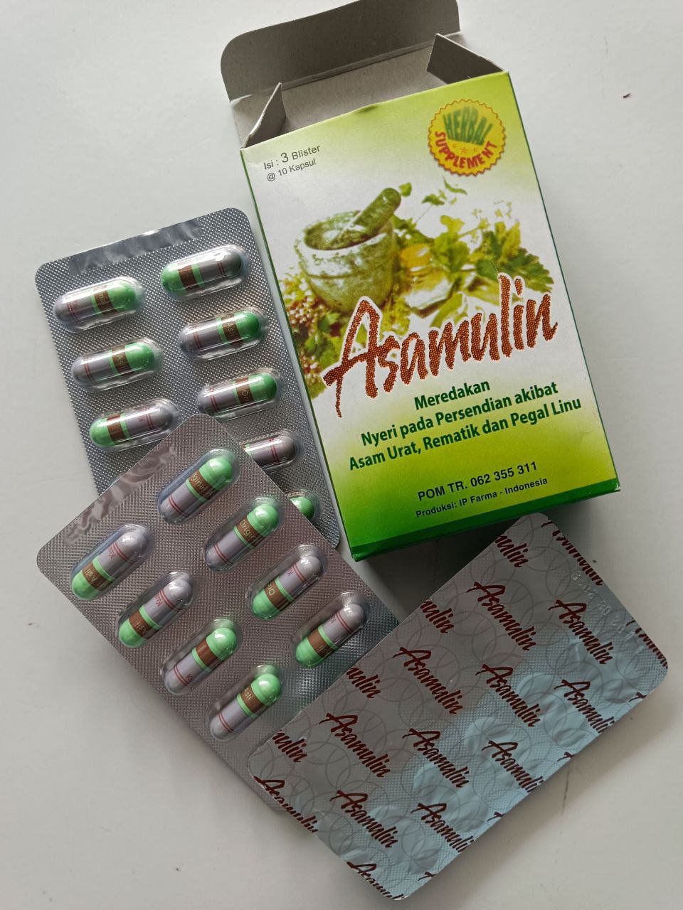12 BOXES ORIGINAL 100% ASAMULIN FOR uric acid, rheumatism, rheumatic pain