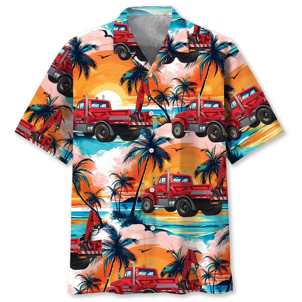2024 summer Tow Truck Operator Car Hawaiian Shirt