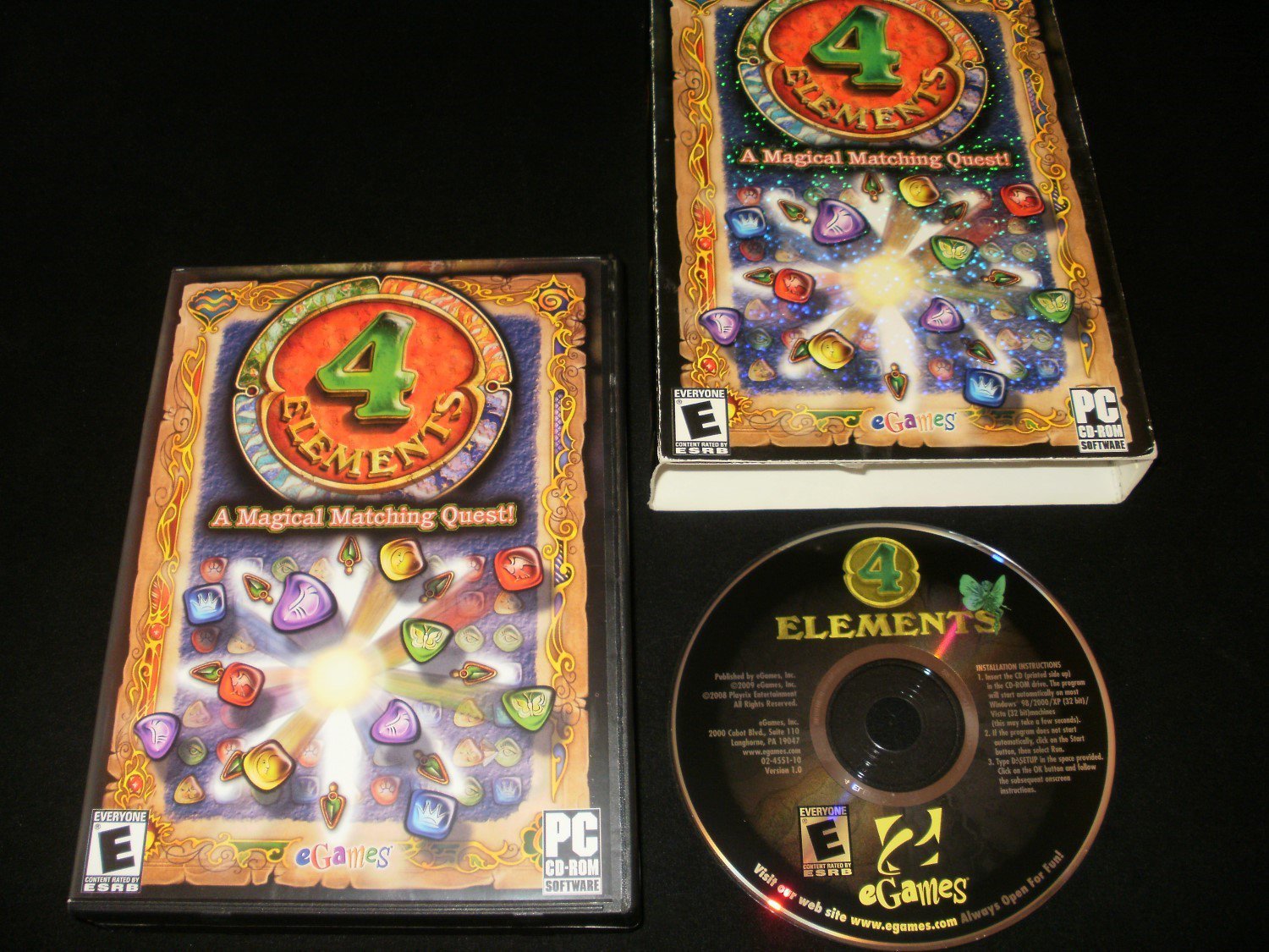 4 Elements - 2009 eGames - Windows PC - With Box