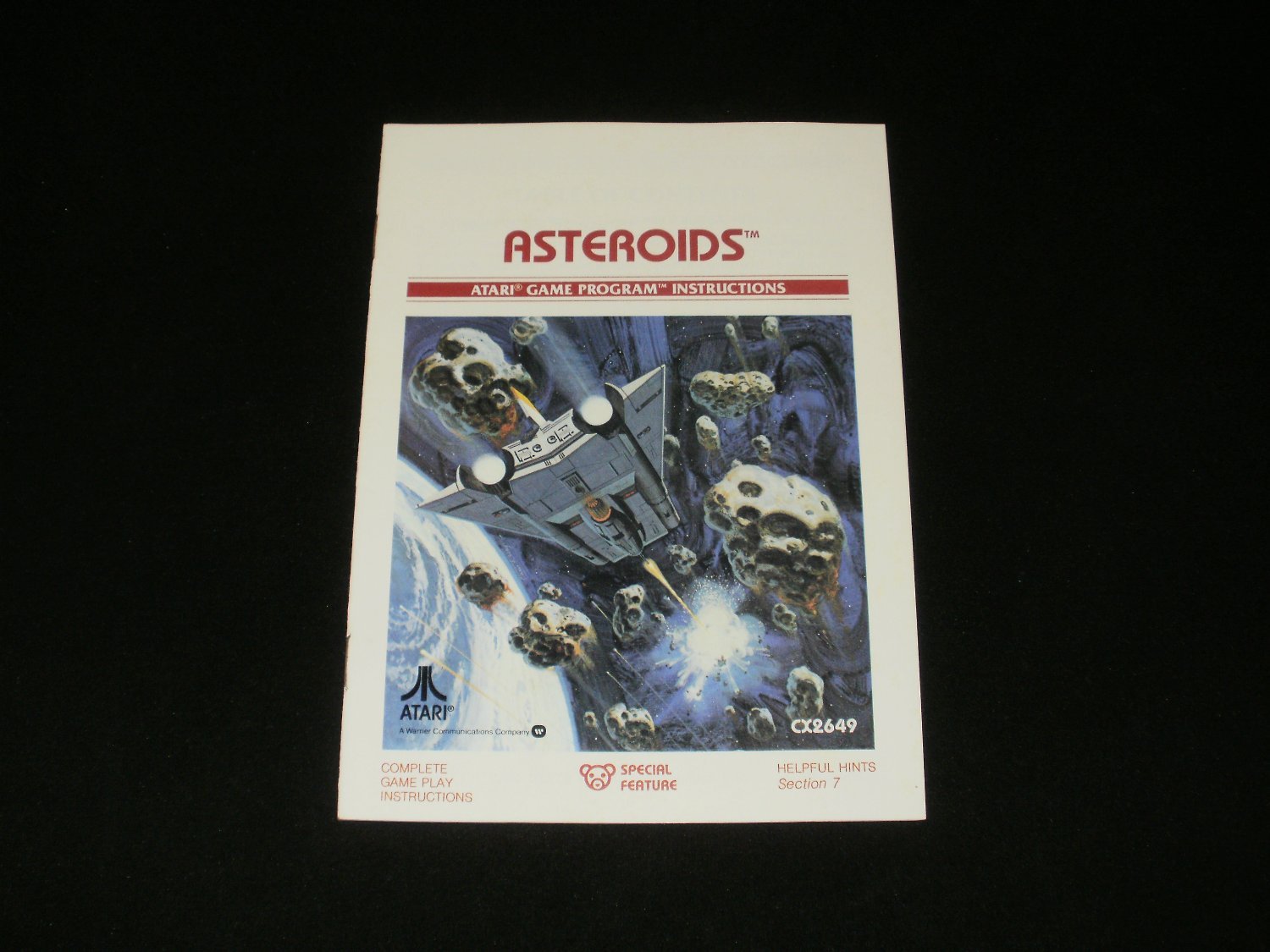 Asteroids - Atari 2600 - 1979 Manual Only