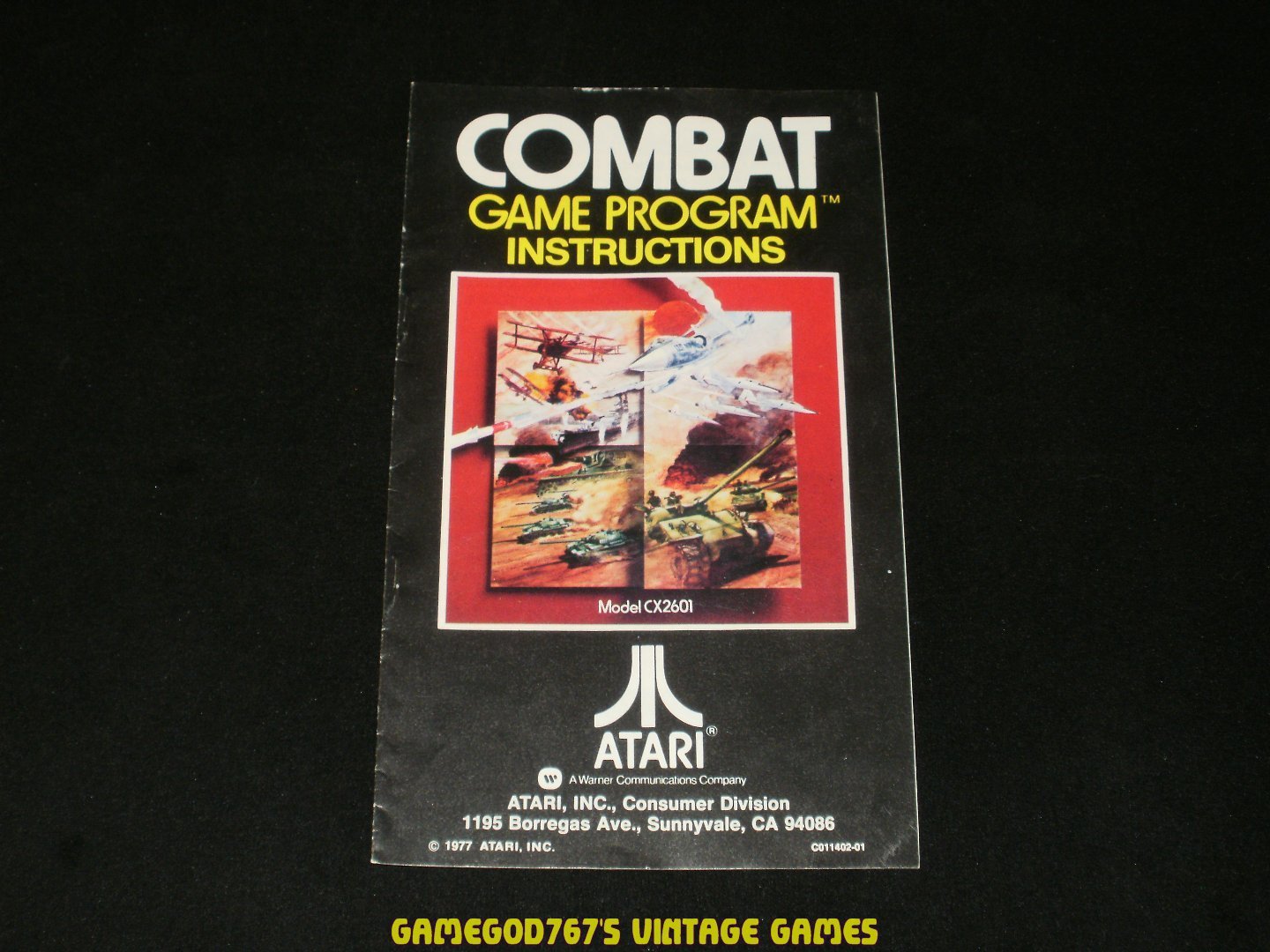 Combat - Atari 2600 - 1978 Manual Only(2)