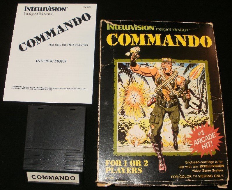 Commando - Mattel Intellivision - Complete CIB - Rare