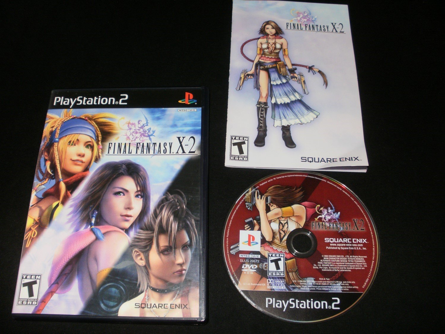 Final Fantasy X-2 - Sony PS2 - Complete CIB - Black Label Release