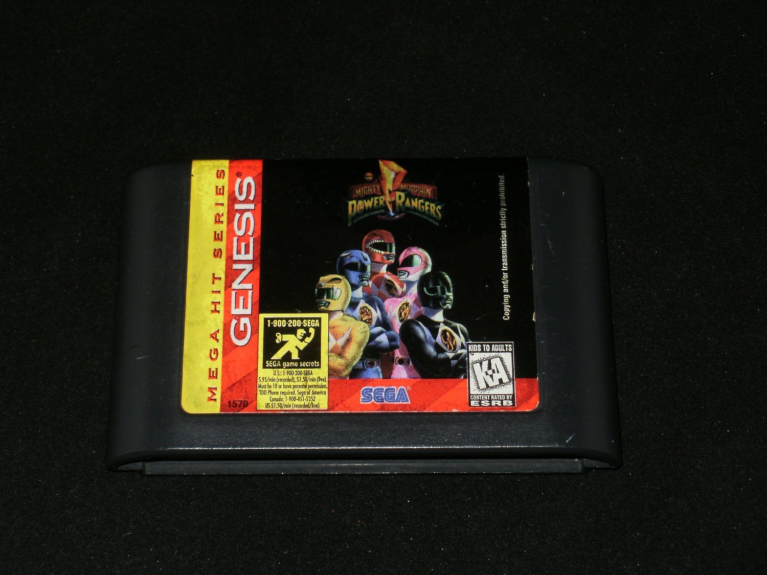 Mighty Morphin Power Rangers - Sega Genesis - Greatest Hits Version