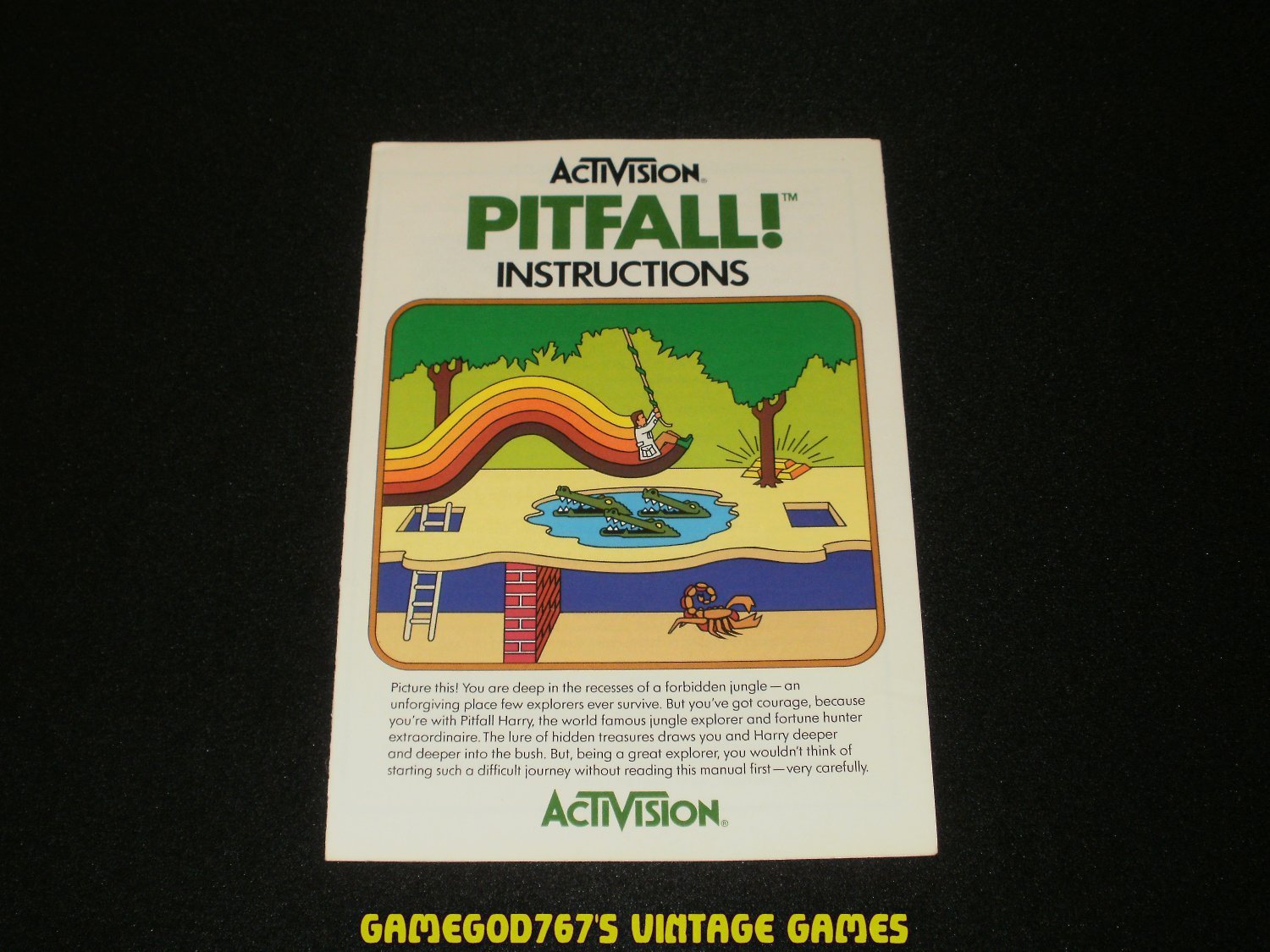 Pitfall - Atari 2600 - 1982 Manual Only