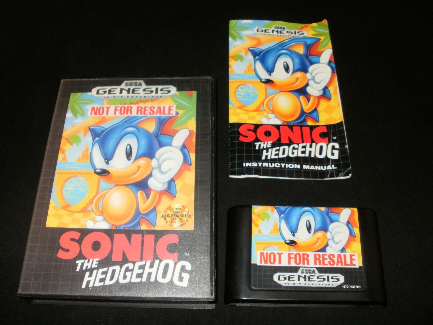 Sonic the Hedgehog - Sega Genesis - Complete CIB - Not For Resale ...