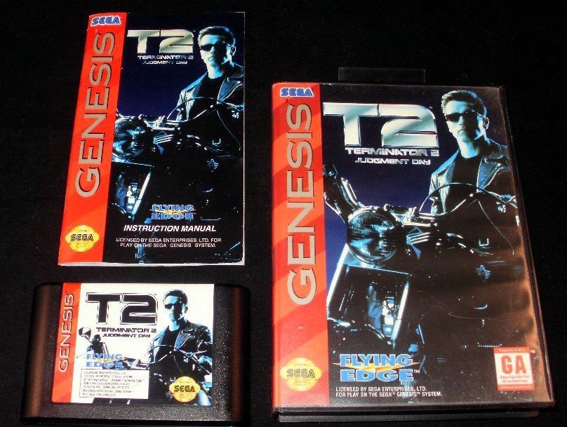 Terminator 2 Judgment Day - Sega Genesis - Complete CIB - Original 1993 ...