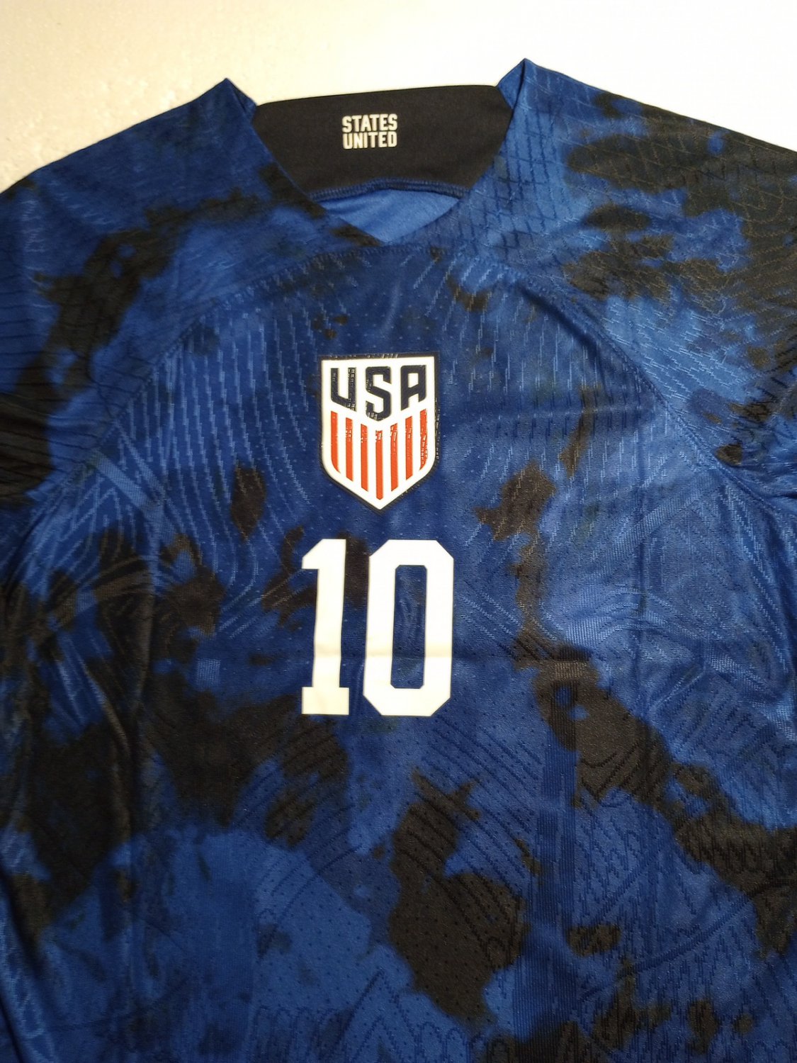 Christian Pulisic USA USMNT 2022 World Cup Match Slim Blue Away Soccer ...