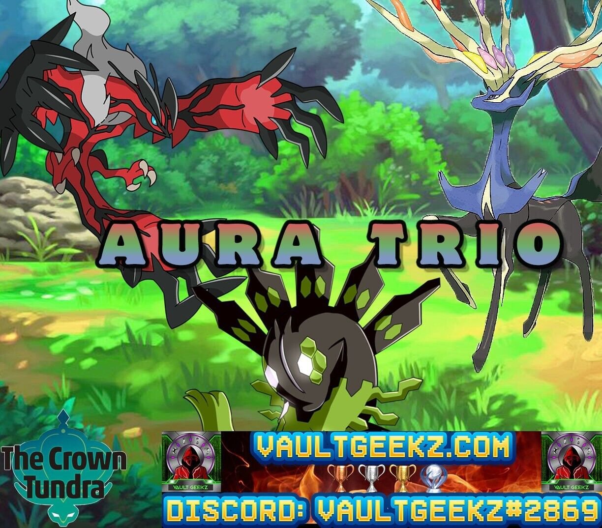 Pokemon Sword and Shield Ultra Shiny Battle Ready - Aura Trio