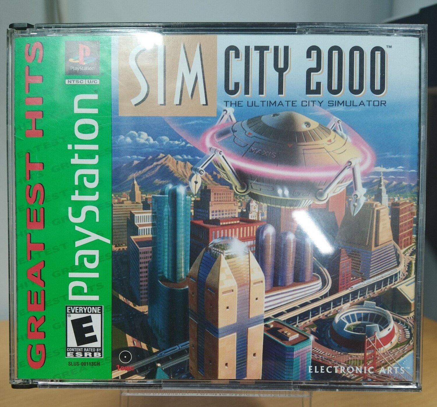 SimCity 2000 (Sony PlayStation 1 PS1, 1996) Complete CIB Game.