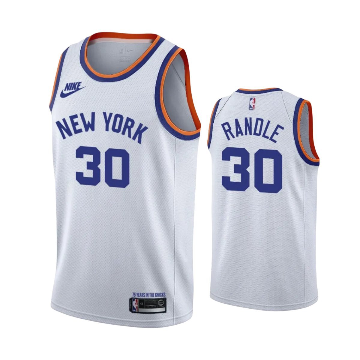 Men & Youth #30 Julius Randle New York Knicks Classic Edition White Jersey