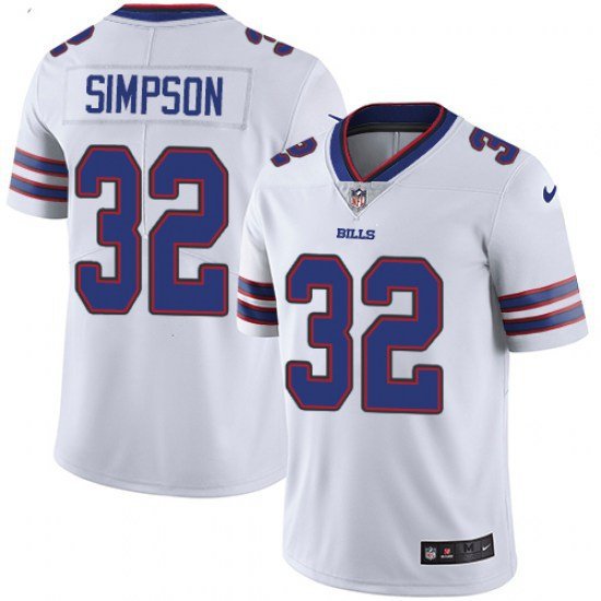 Men & Youth #32 O. J. Simpson Buffalo Bills Color Rush Limited White Jersey
