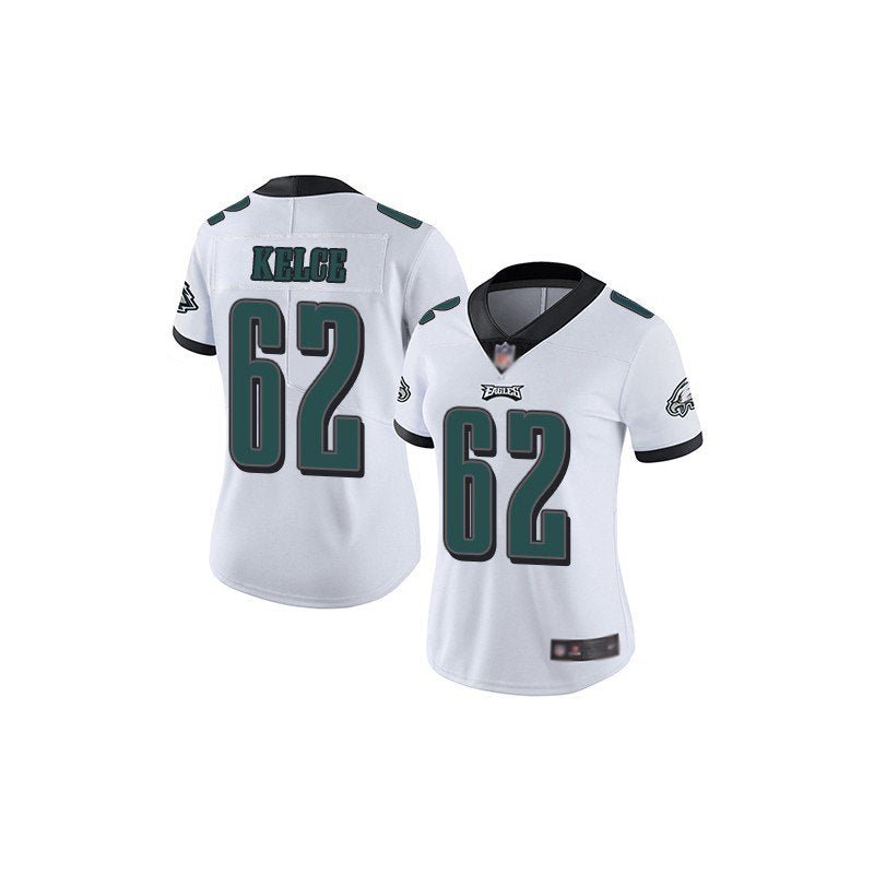 Women's #62 Jason Kelce Philadelphia Eagles Color Rush Limited White Jersey