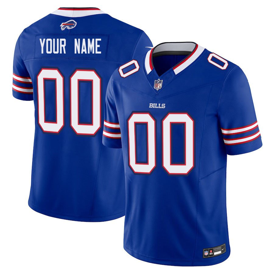 Buffalo Bills #00 Custom Name And Number Royal Blue Limited Stitched Jersey
