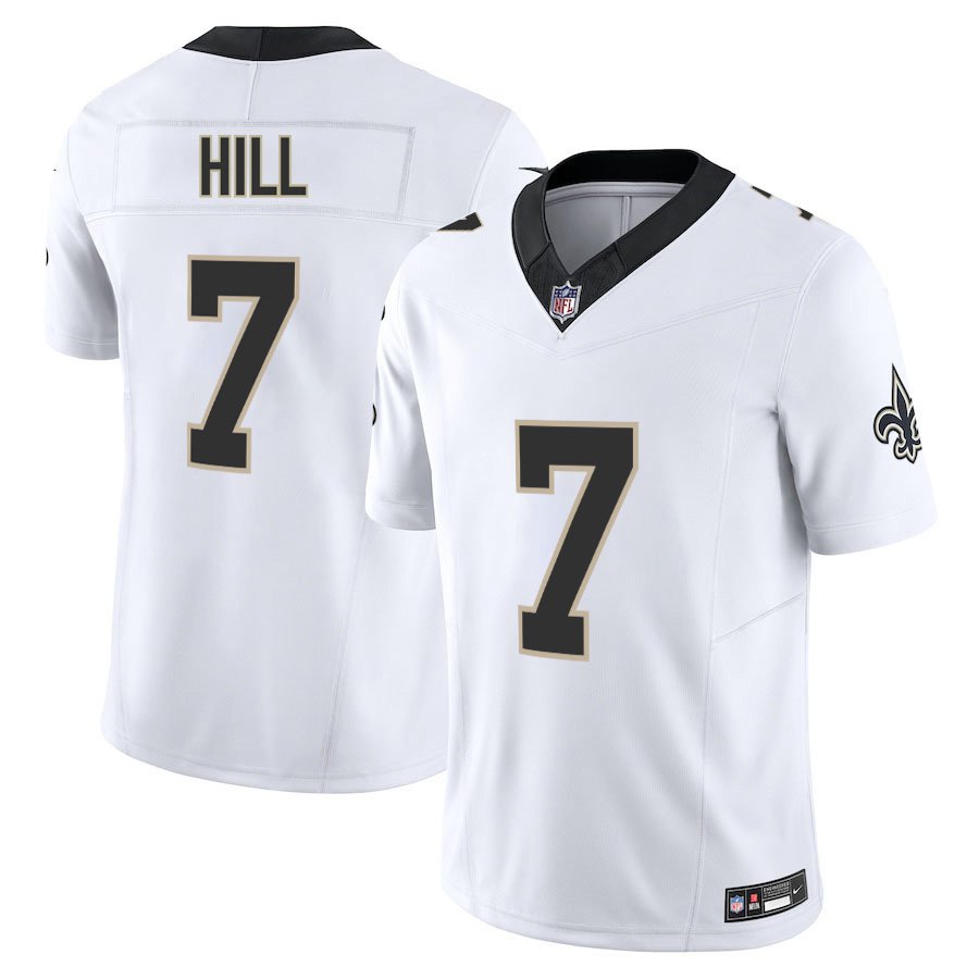 New Orleans Saints #7 Taysom Hill White Limited Stitched Jersey