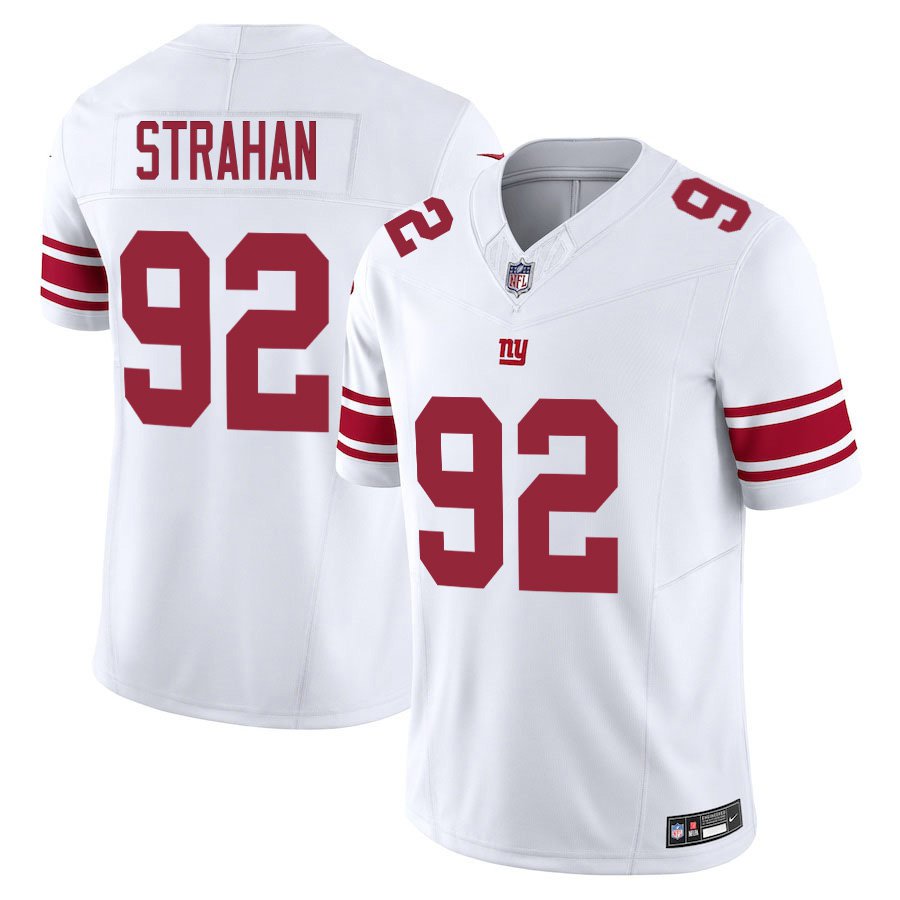 New York Giants #92 Michael Strahan White Limited Stitched Jersey