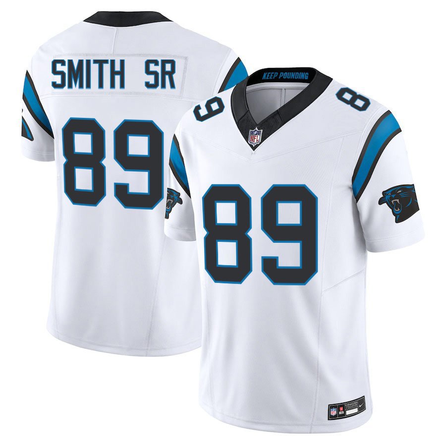 2026 Carolina Panthers #89 Steve Smith Sr. White Limited Stitched Jersey