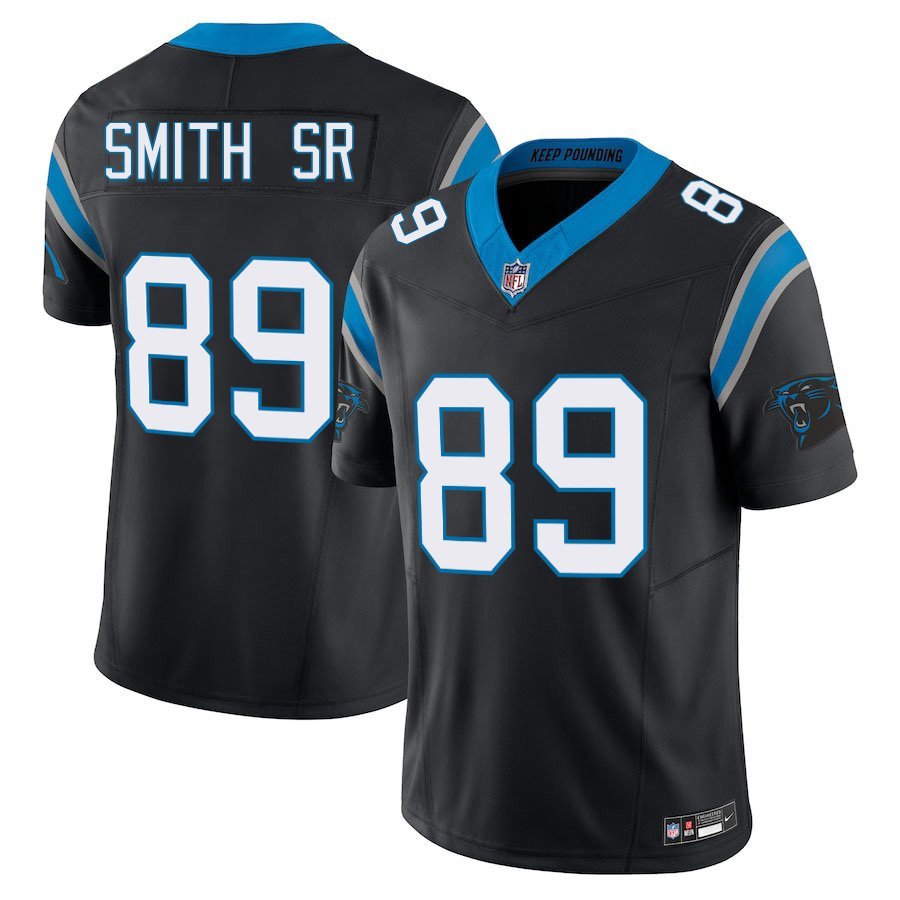 2026 Carolina Panthers #89 Steve Smith Sr. Black Limited Stitched Jersey