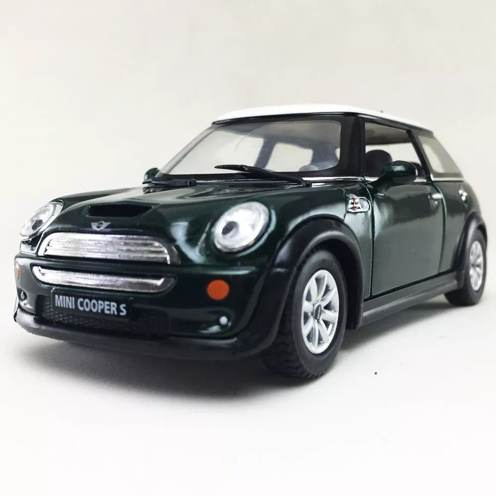 New 5" Green Mini Cooper S Diecast Model Toy Car 1:28