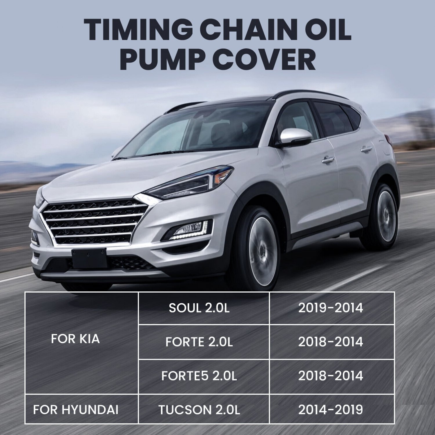 Timing Chain Cover Oil Pump For 2019-2014 Kia Soul 2.0L 213502E310 ...