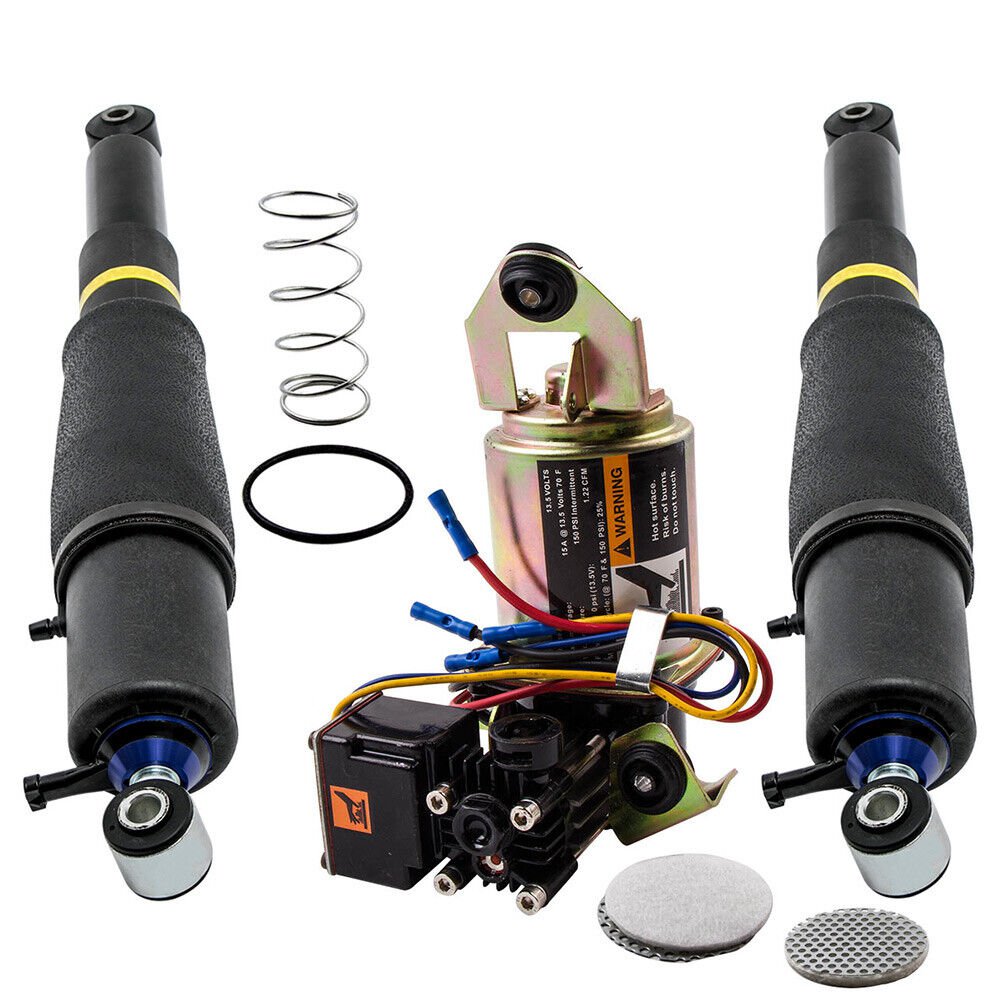 Rear Suspension Air Shock & Compressor Kit Fit for Chevrolet Tahoe Z55 ...